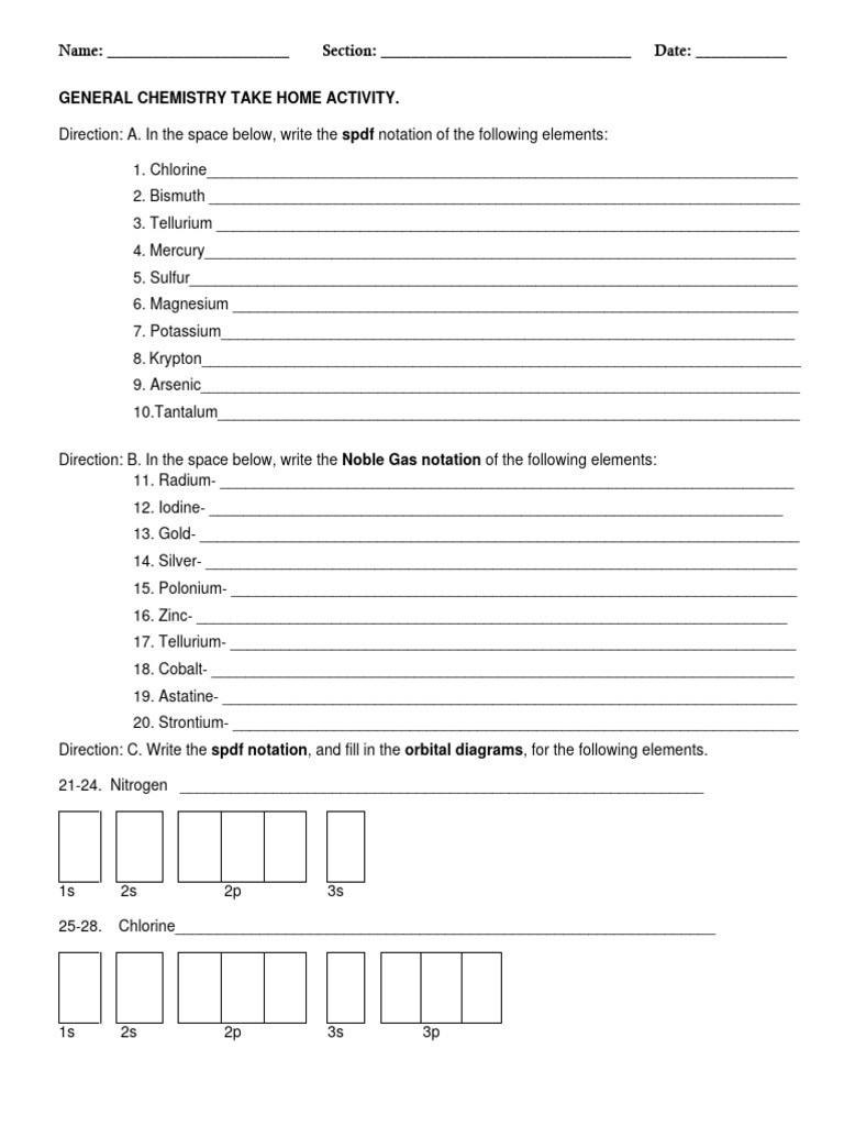 Chemistry Electron Configurations | PDF