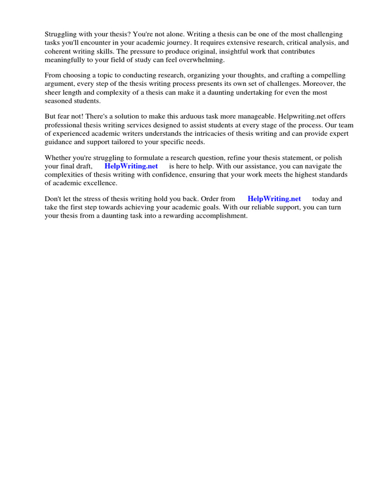 Thesis Theme For Dummies | PDF | Thesis | Essays