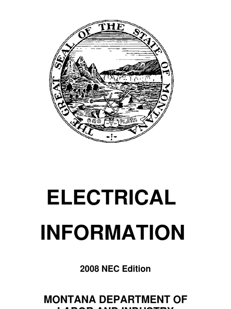 Montana State Electrical Code Booklet | PDF | Electrical Wiring ...