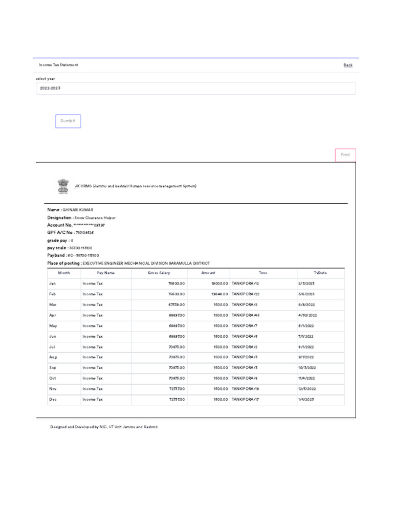 JK HRMS (Jammu and Kashmir Human Resource Management System) | PDF ...