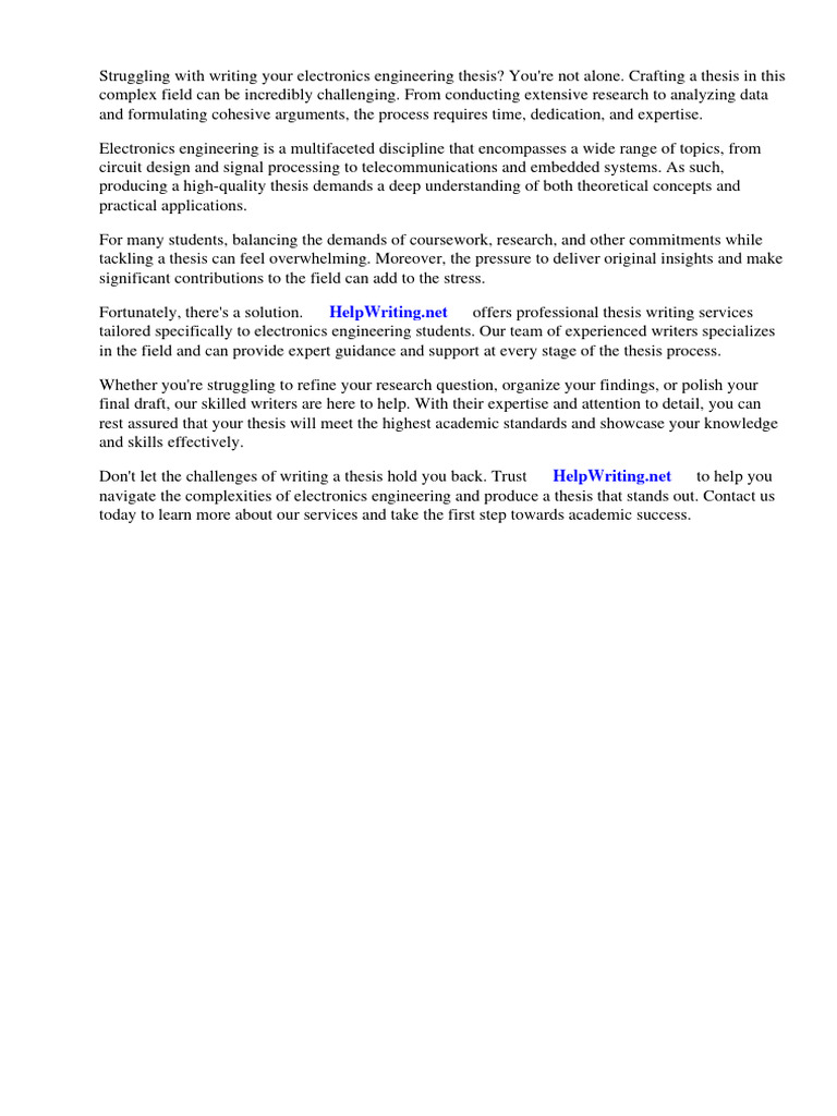 Thesis Electronics Engineering | PDF | Technology & Engineering