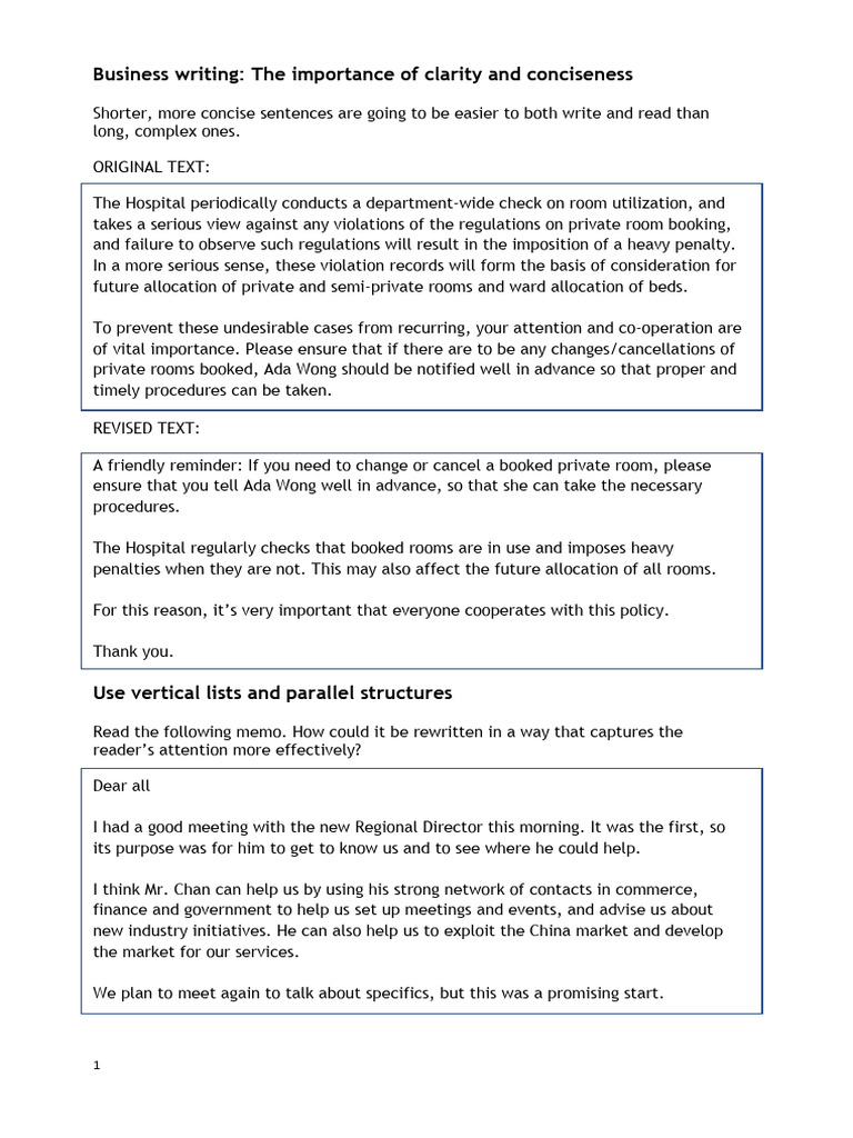 Business Writing | PDF