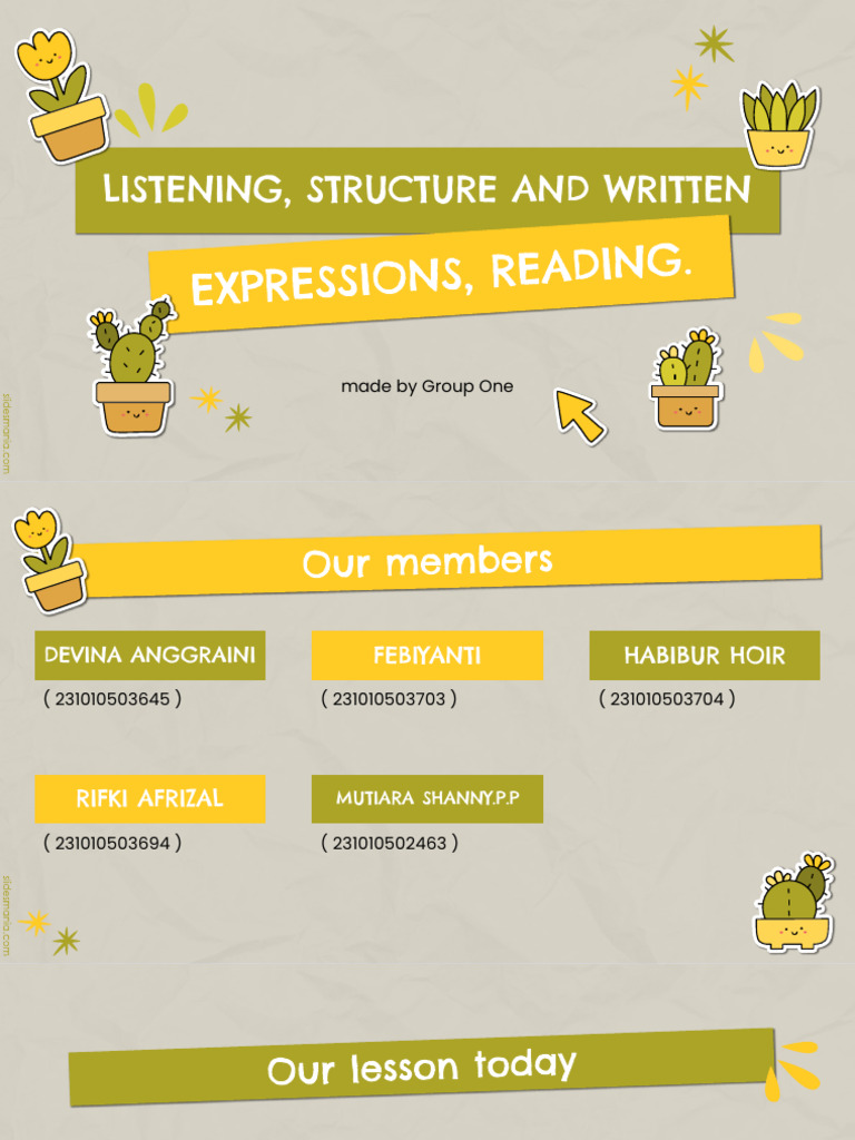 Group One English | PDF | English Language | Behavior Modification