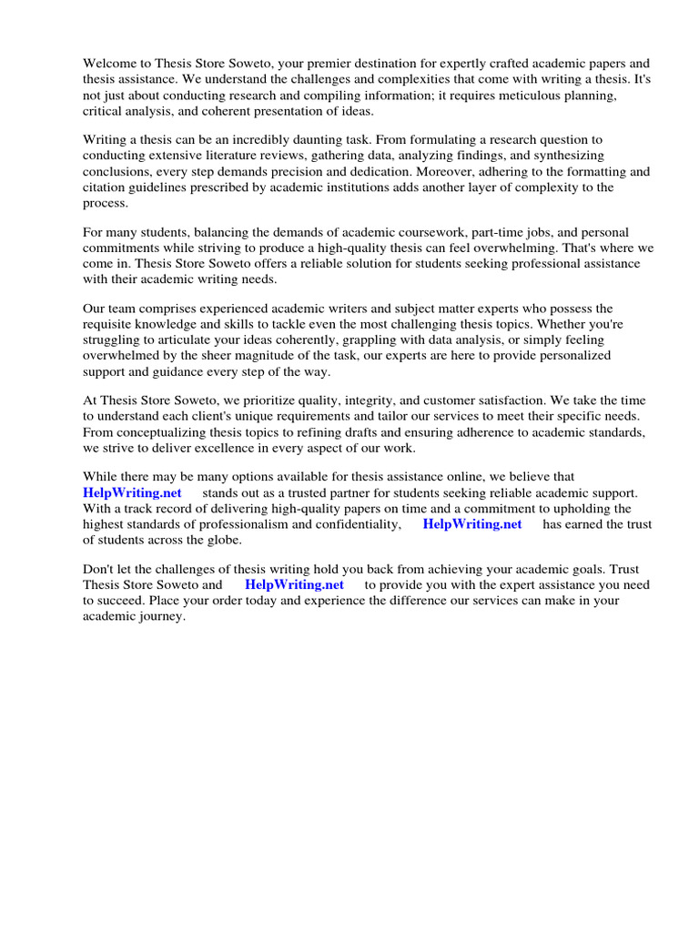 Thesis Store Soweto | PDF | Smallpox