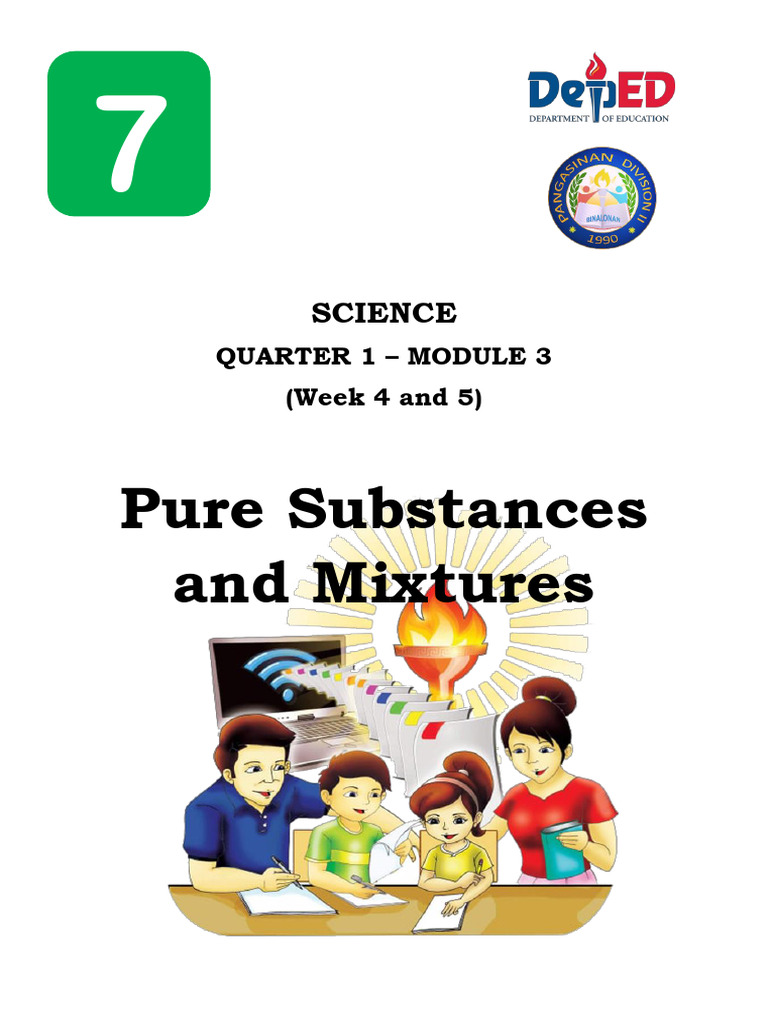 Pure Substances vs. Mixtures Module | PDF