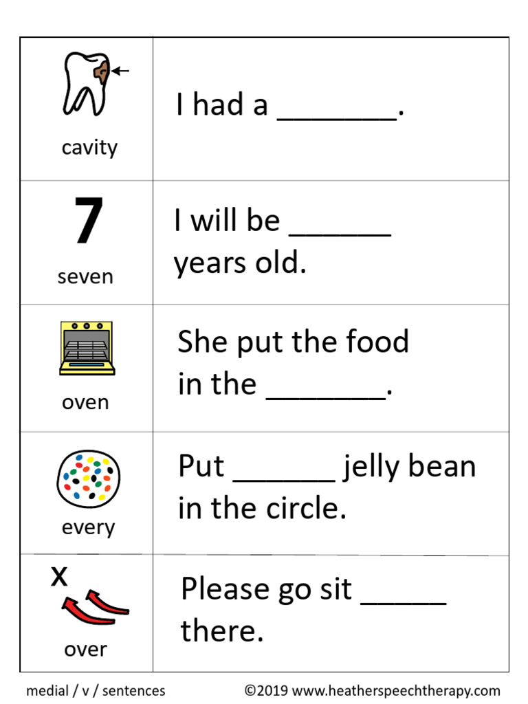 Medial V Sentences | PDF