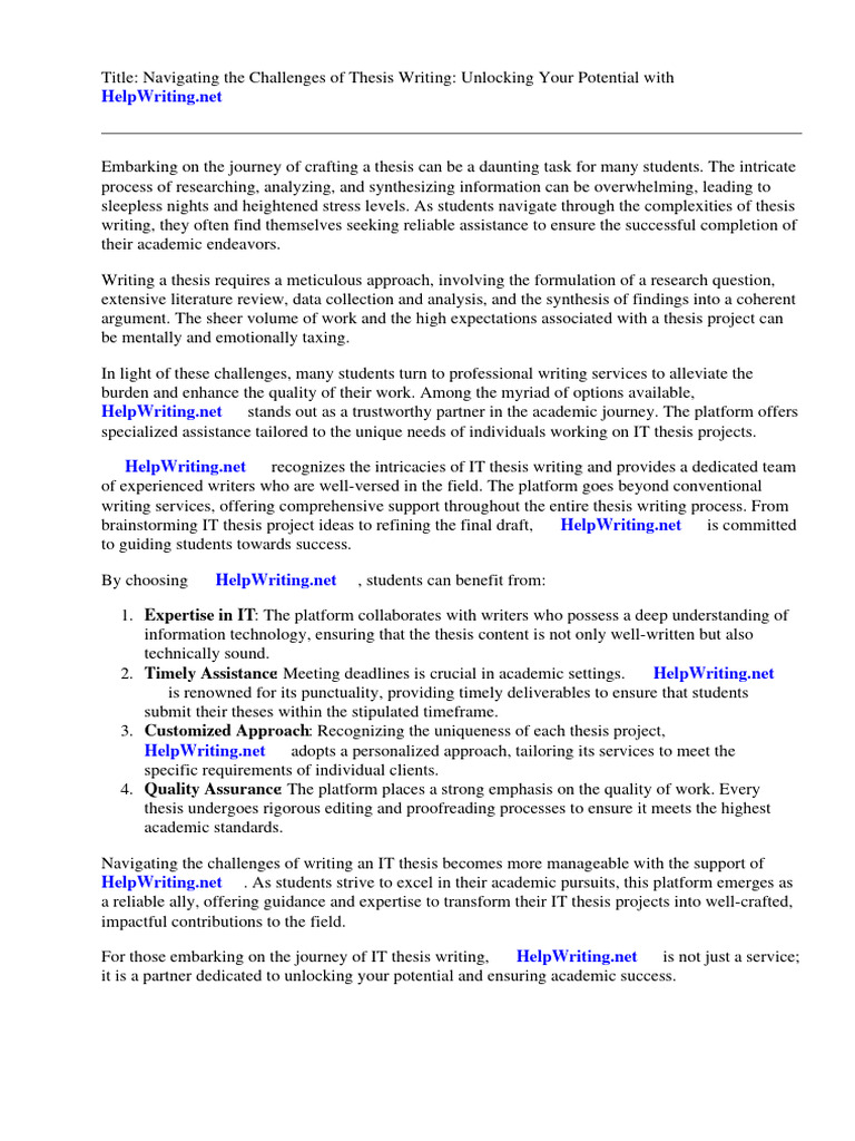 It Thesis Project Ideas | PDF