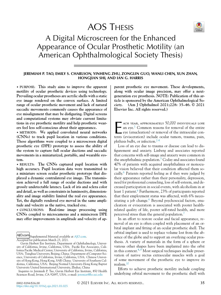 A Digital Microscreen For The Enhanced Appearance | PDF | Vision