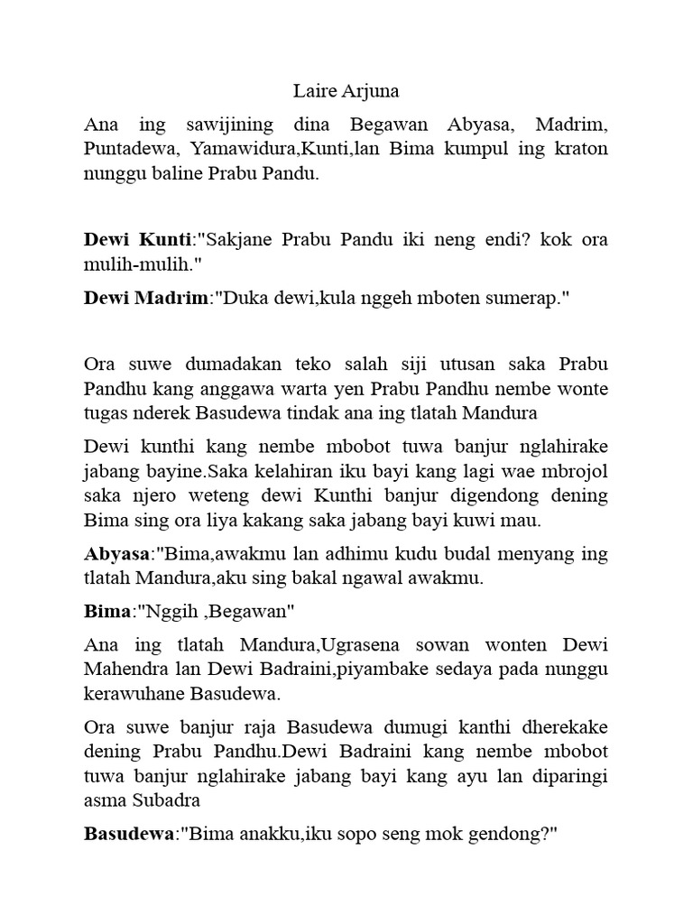 Laire Arjuna | PDF