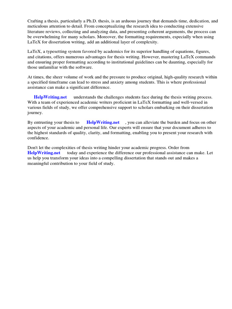 Latex Dissertation Statt PHD Thesis | PDF | Thesis | Page Layout