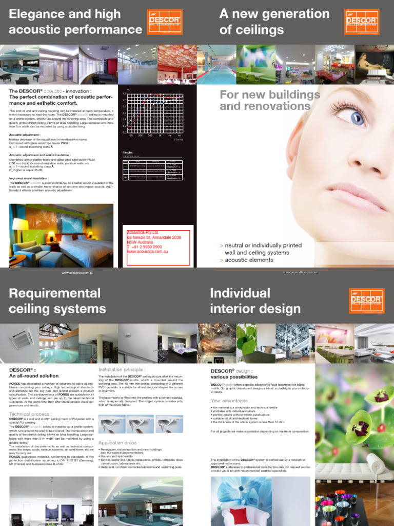 DESCOR® General | PDF | Textiles | Ceiling