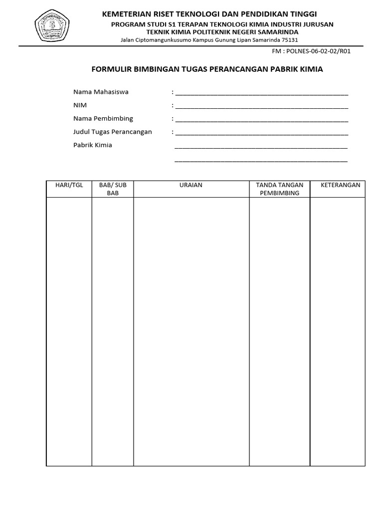 Daftar Formulir Penilaian PPK OK | PDF