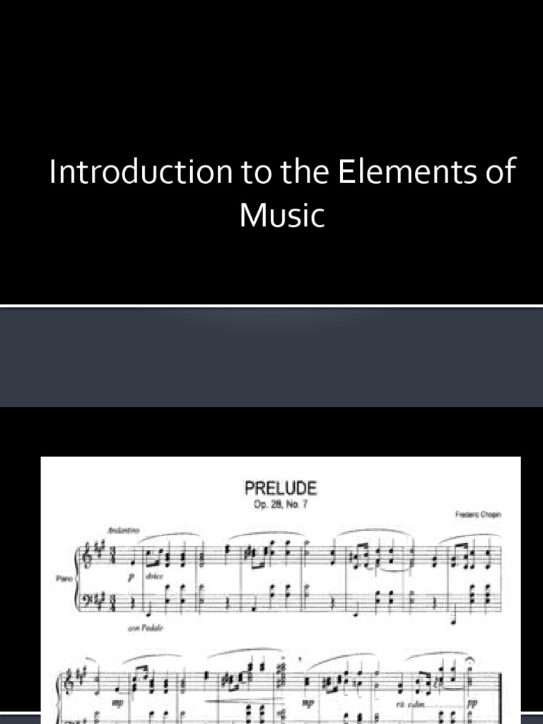 Elements Of Music Pdf Tempo Chord Music