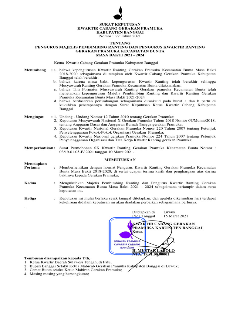 27 SK Kwarran Bunta | PDF