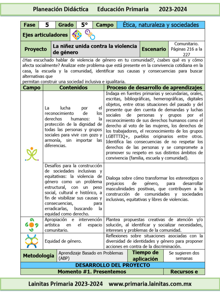 Proyecto La Niñez Unida Contra la Violencia | PDF | Violencia ...