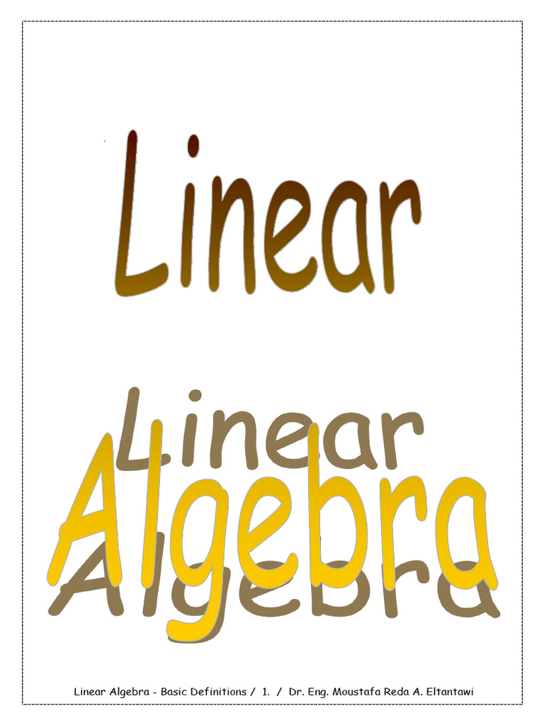 Linear Algebra Theory - Concepts - SystemsOfEquations | PDF | Matrix ...