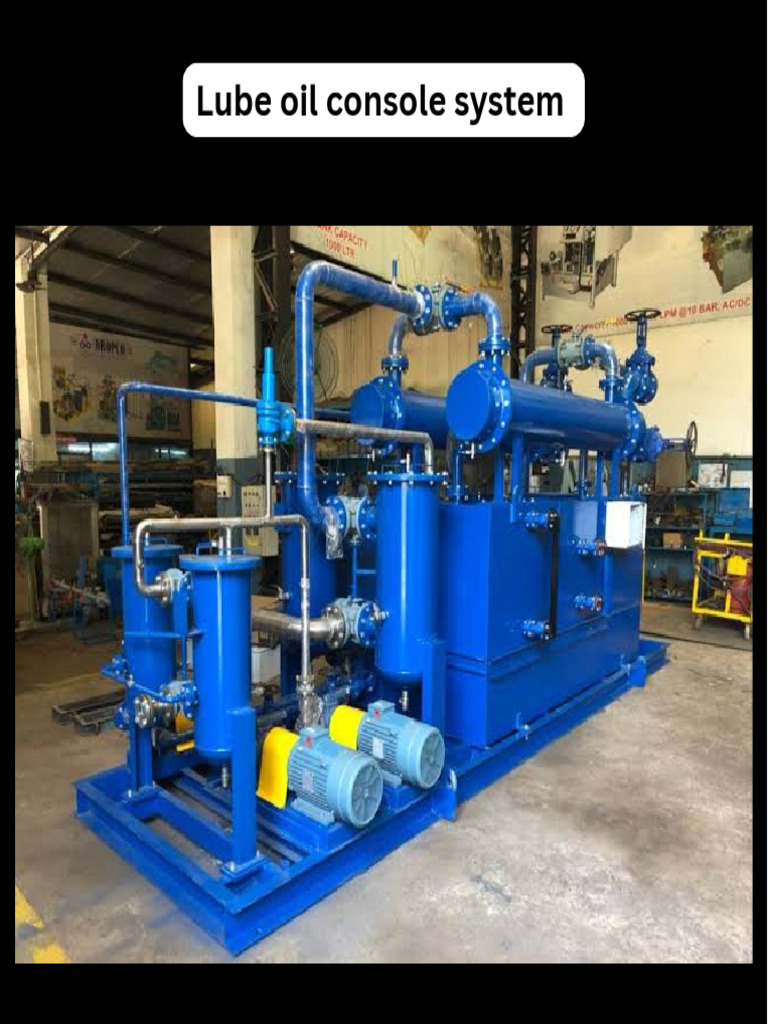 Lube Oil Console System | PDF | Wellness