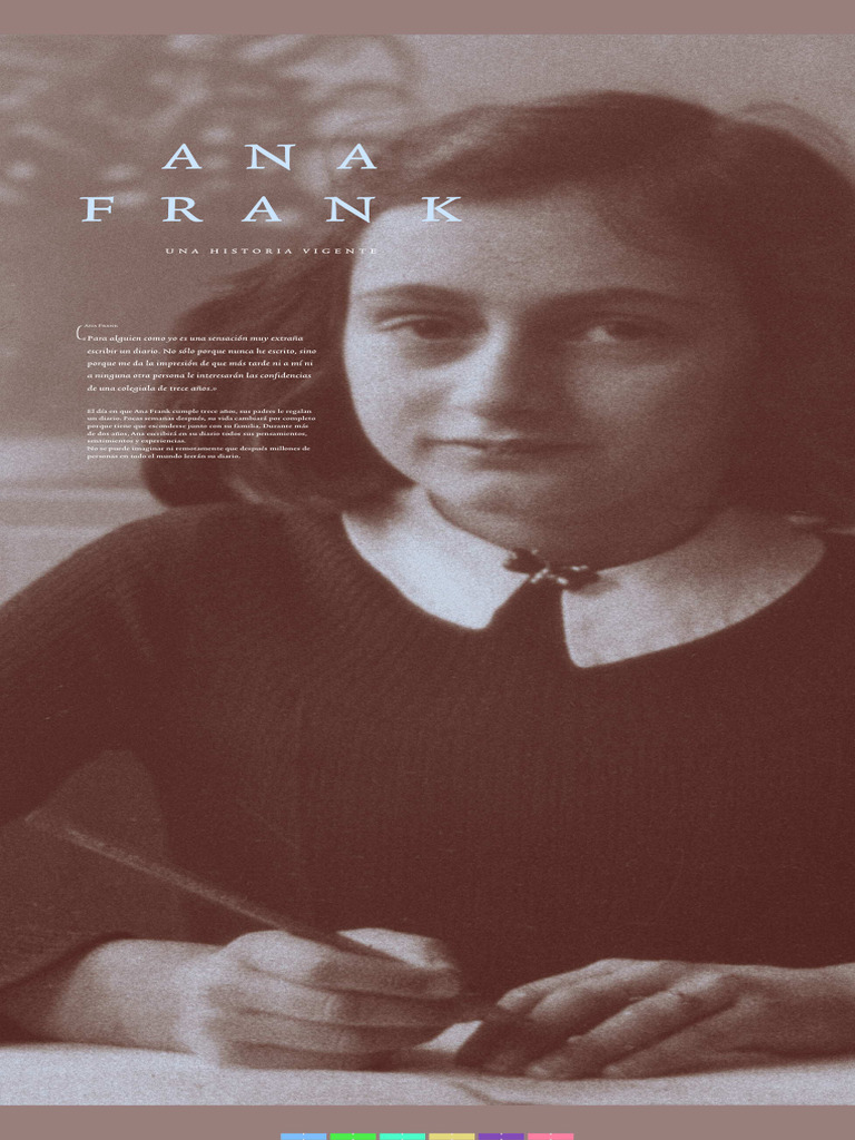 Biografia Ana Frank | PDF | Anne Frank | Alemania nazi