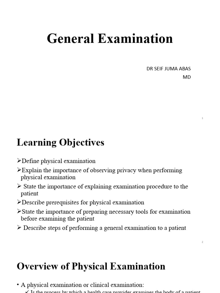 General Examination | PDF