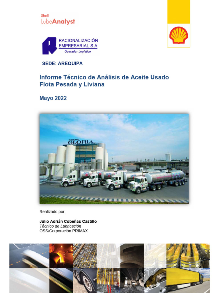 Shell LubeAnalyst Raciemsa Arequipa 0522 | PDF | Rodamiento (Mecánico ... Shell LubeAnalyst Raciemsa Arequipa 0522 | PDF | Rodamiento (Mecánico ...