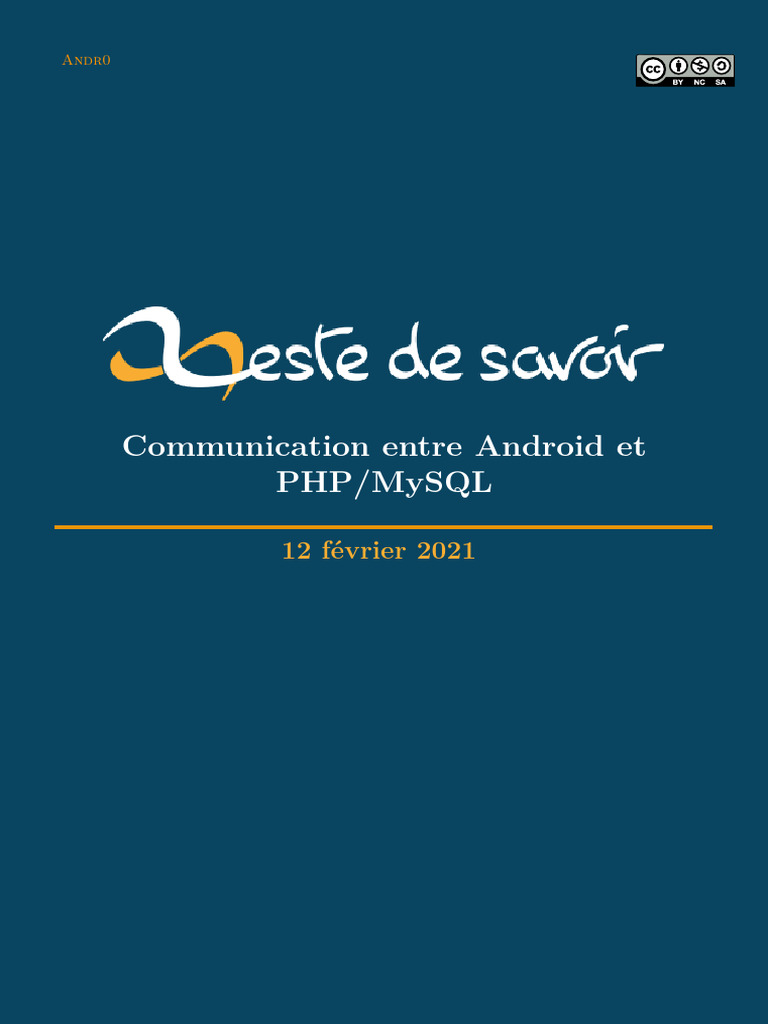 Communication Entre Android Et PHP Mysql | PDF