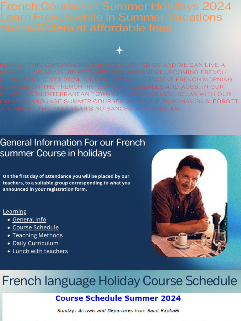 French Language Holidays Can Help You Improve Your Language Skills | PDF