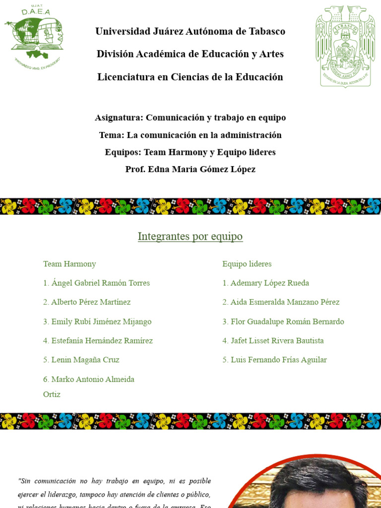 EA3 - Presentación Equipo | PDF