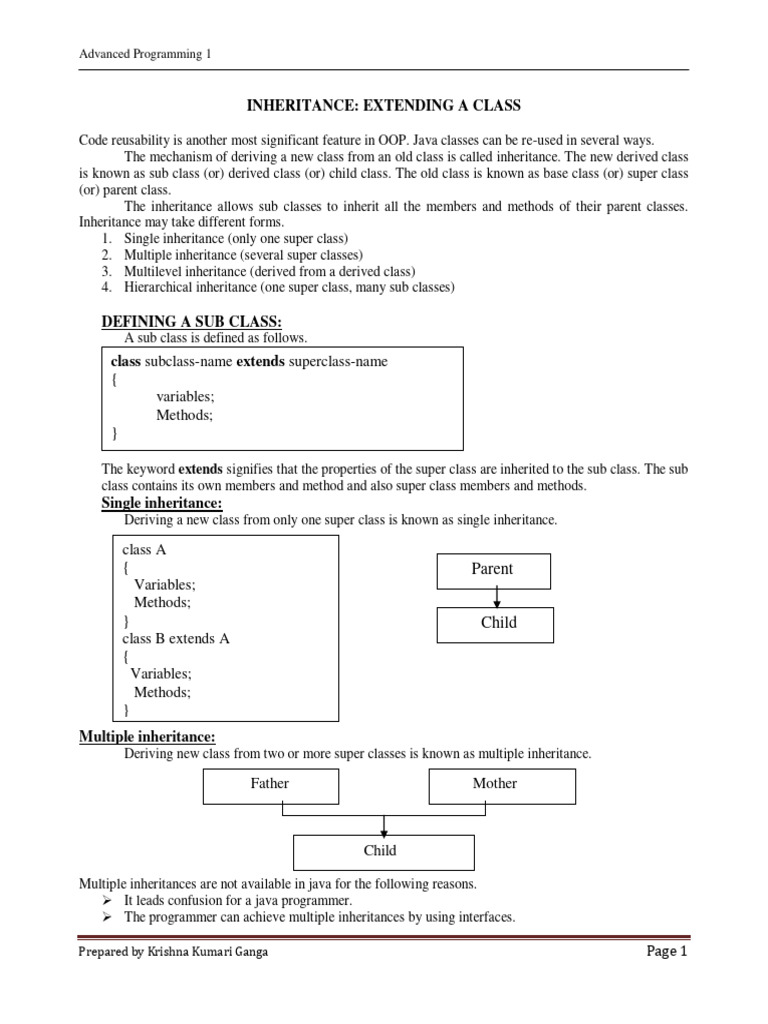 Lecture6 Java Pdf Inheritance Object Oriented Programming Method Computer Programming 6840