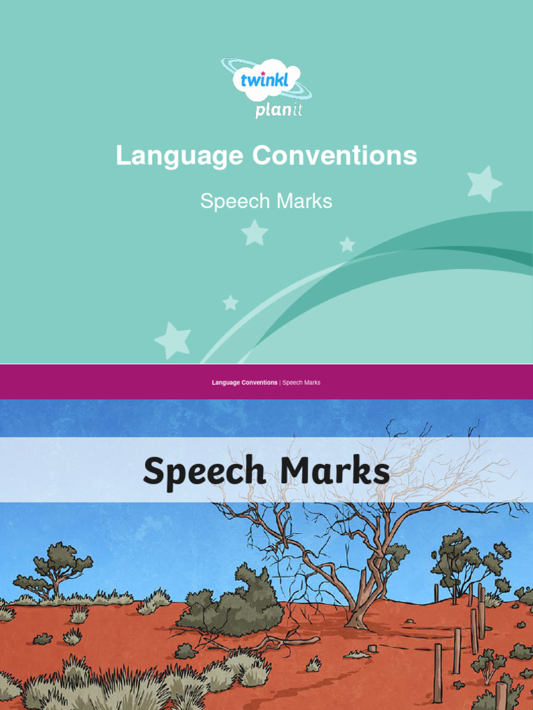 #Lesson Presentation Speech Marks | PDF | Punctuation | Comma
