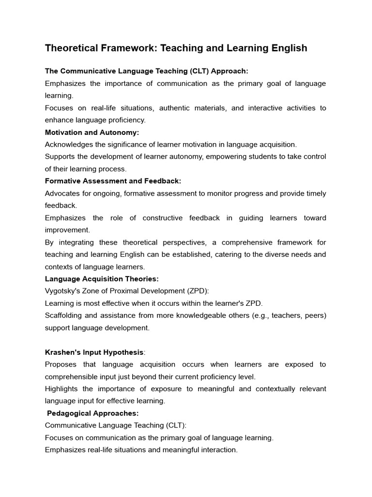 Theoretical Framework | PDF