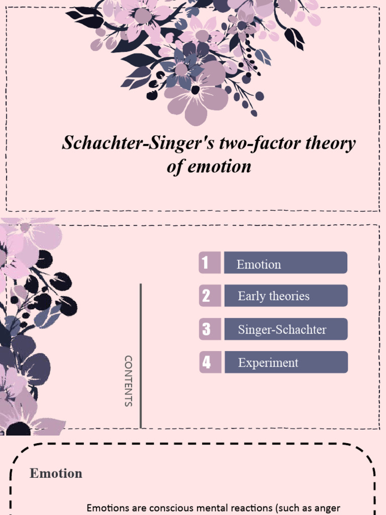 Schachter-Singer Theory of Emotion | PDF | Science & Mathematics