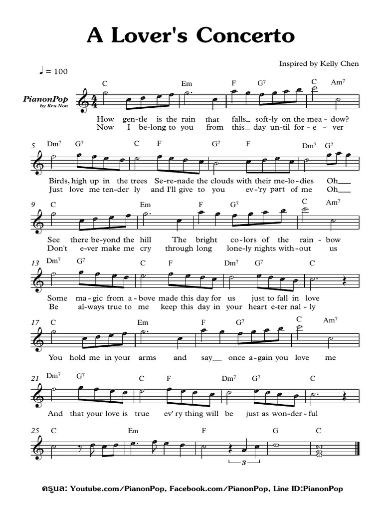 A Lover's Concerto Lead Sheet | PDF