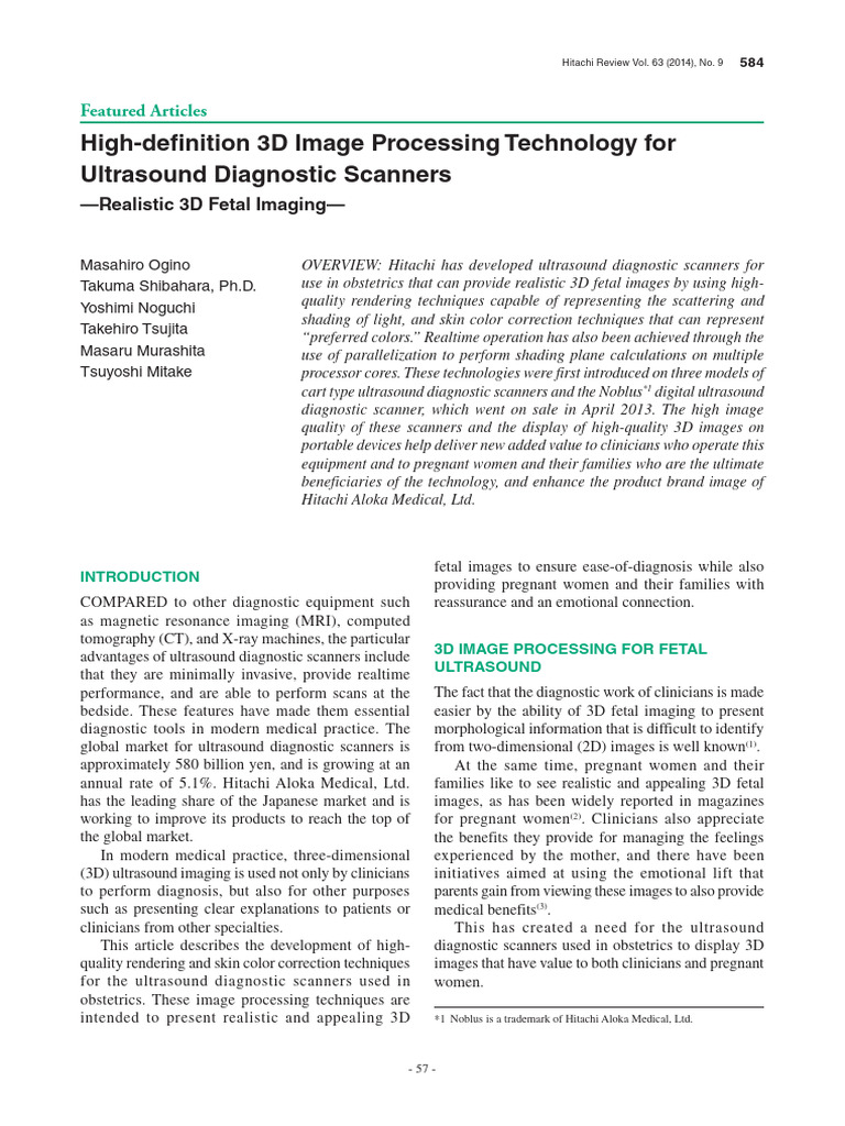 2ca1 Realistic 3D Fetal Imaging | PDF