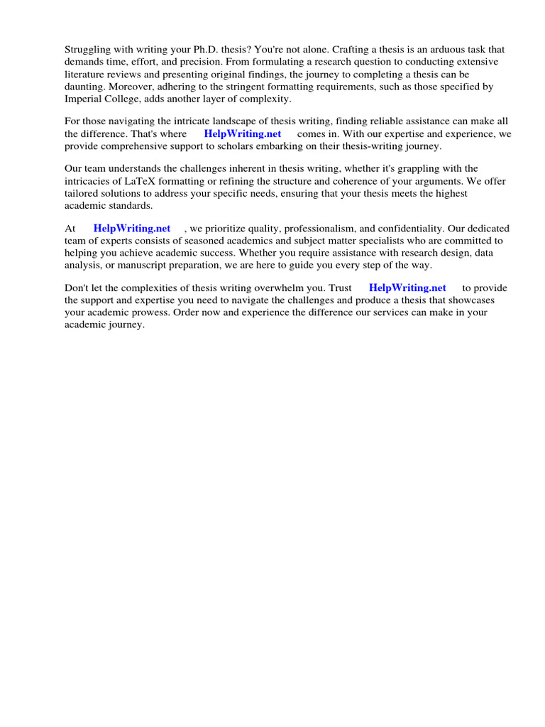 PhD Thesis Writing & LaTeX Templates | PDF