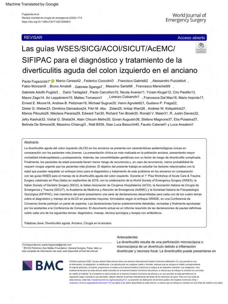 The WSES-SICG-ACOI-SICUT-AcEMC-SIFIPAC Guidelines For Diagnosis and ...