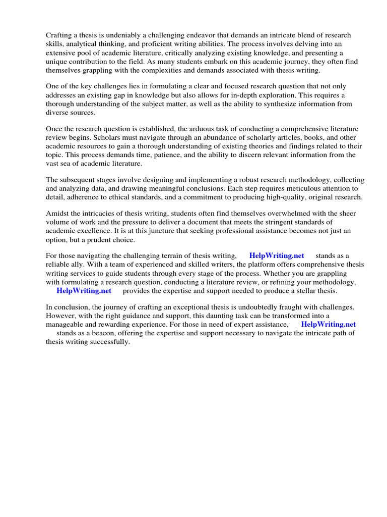 Awesome Thesis Examples | PDF | Essays | Thesis