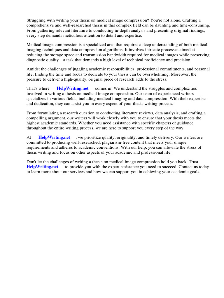 Thesis On Medical Image Compression Pdf Data Compression Computer Data