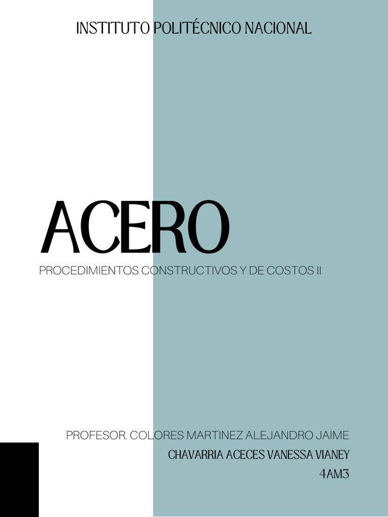 ACERO | Descargar gratis PDF | Acero | Acero estructural