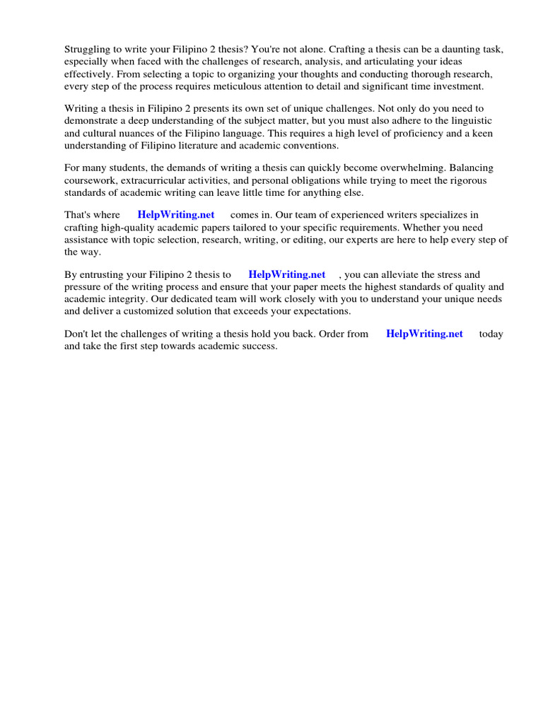 Sample Thesis in Filipino 2 | PDF | Scribd | Human Communication
