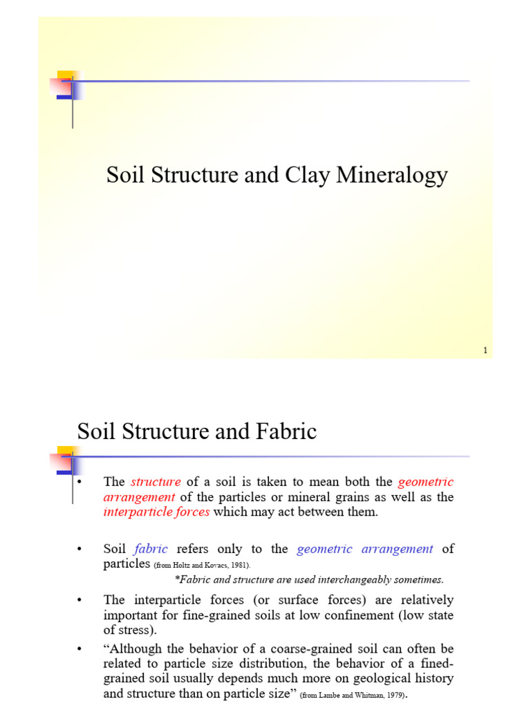 Soil Structure and Clay Mineralogy Insights | PDF | Science & Mathematics