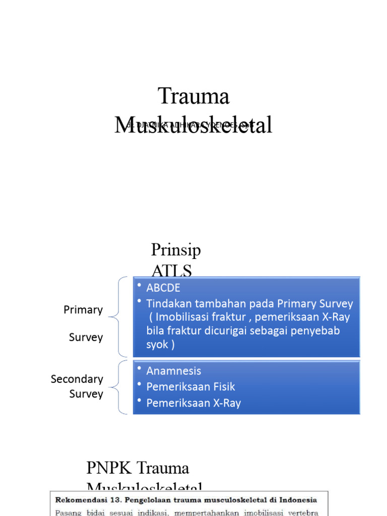 Trauma Muskuloskeletal | PDF