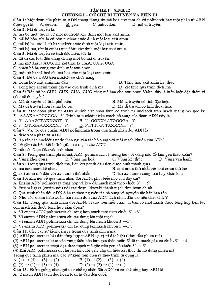 TN On Tap HK1-12 | PDF