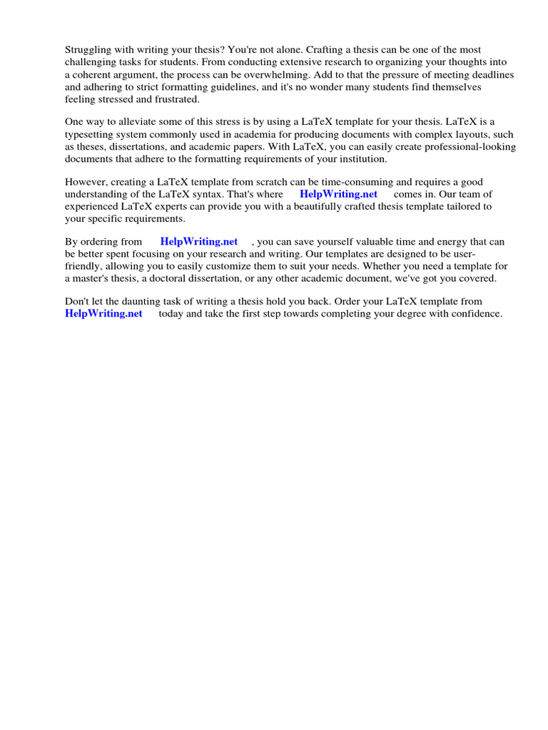 Thesis Template in Latex Beautiful | PDF | Thesis | Te X