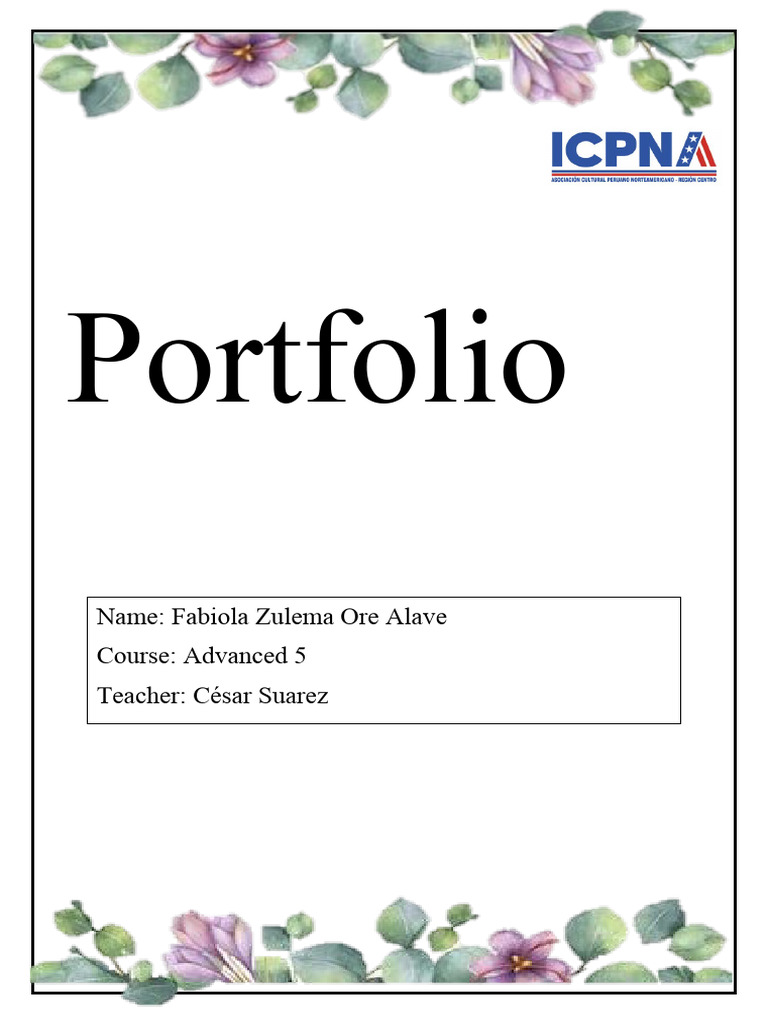 Portfolio Advanced 5 - Fabiola Ore | PDF | Adjective | Verb