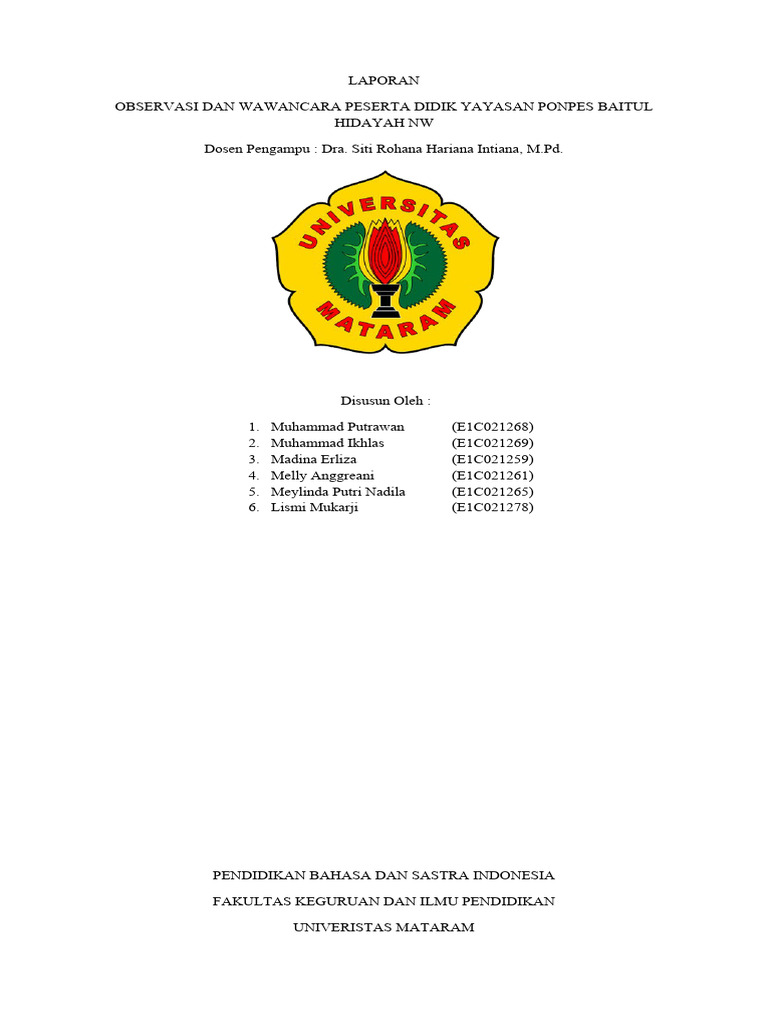 Laporan PPD Kel 2 | PDF