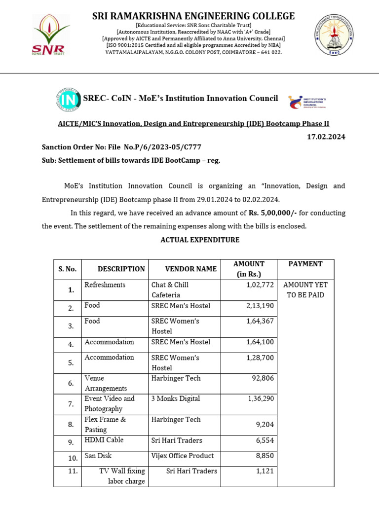 Final Settlement | PDF