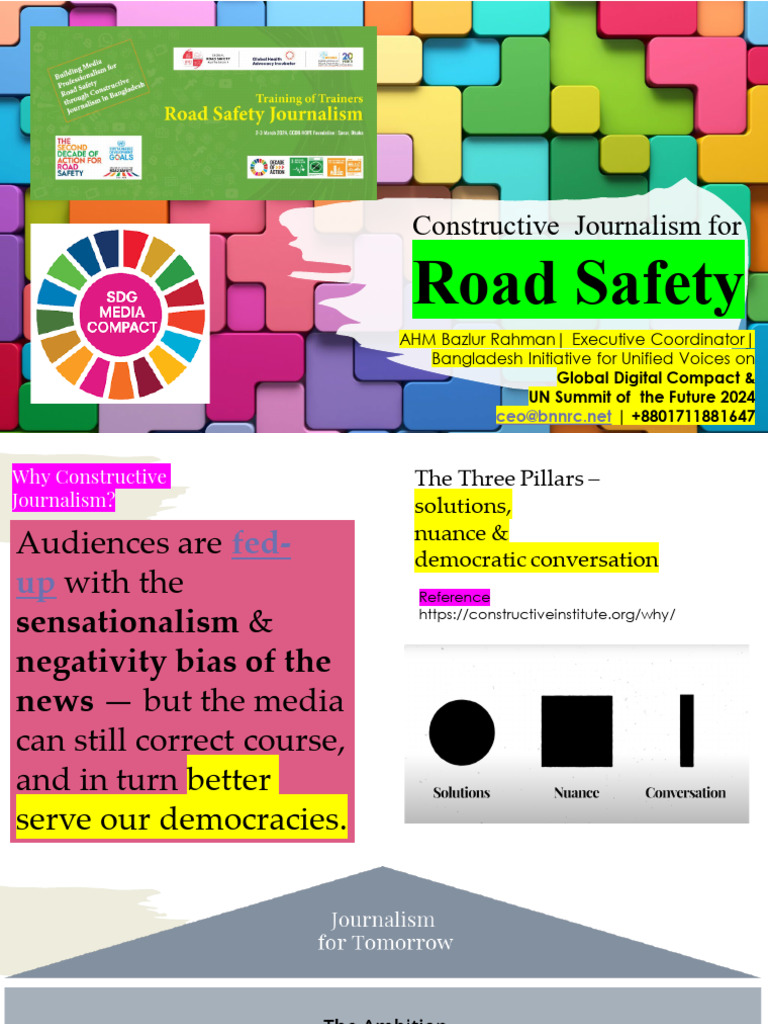 Constructive Journalism for Road Safety | PDF | Social Science