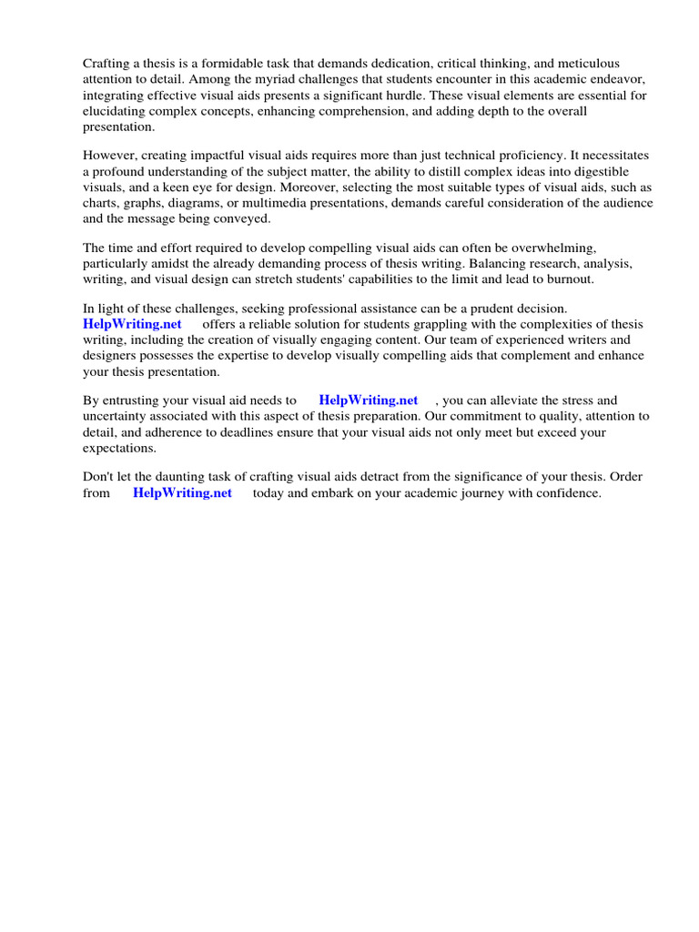 Thesis Visual Aids | PDF | Essays | Memorandum