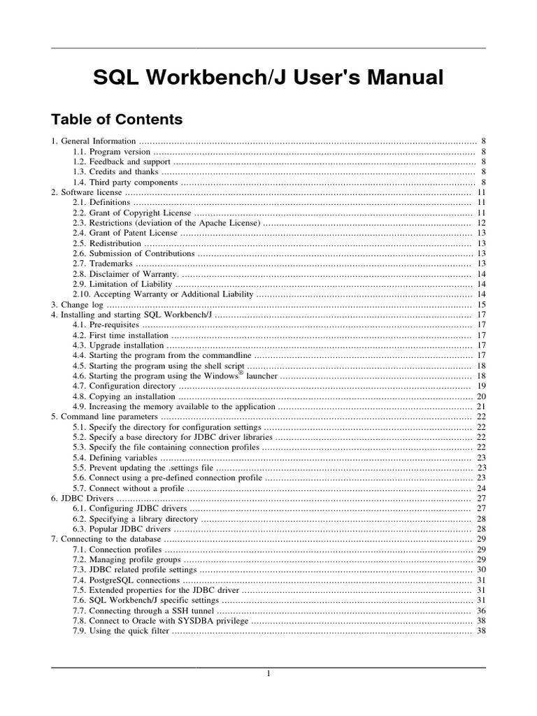 Sqlworkbench Manual Pdf Databases Sql