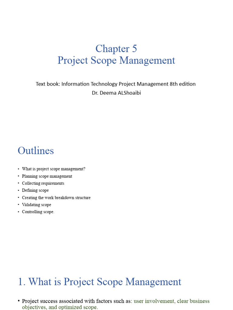 IT Project Scope Management | PDF | Project Management | Business